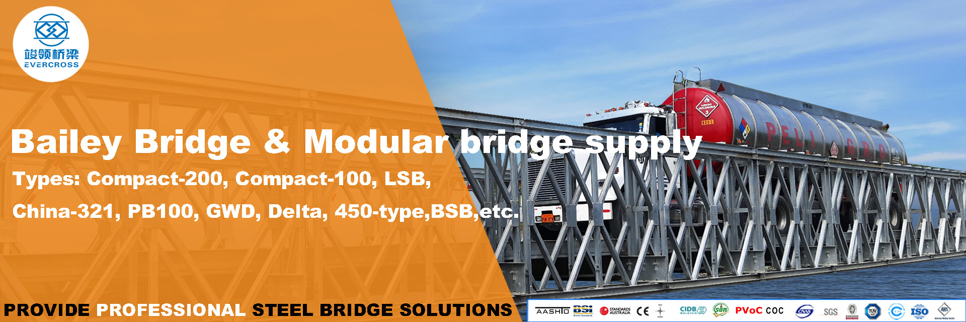 Quality Steel Bailey Bridge & Modular Steel Bridge factory from China