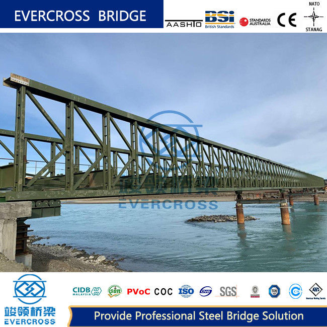 Compact 200 30.48m Single Truss Single Storey Bailey Bridge With Simple ...