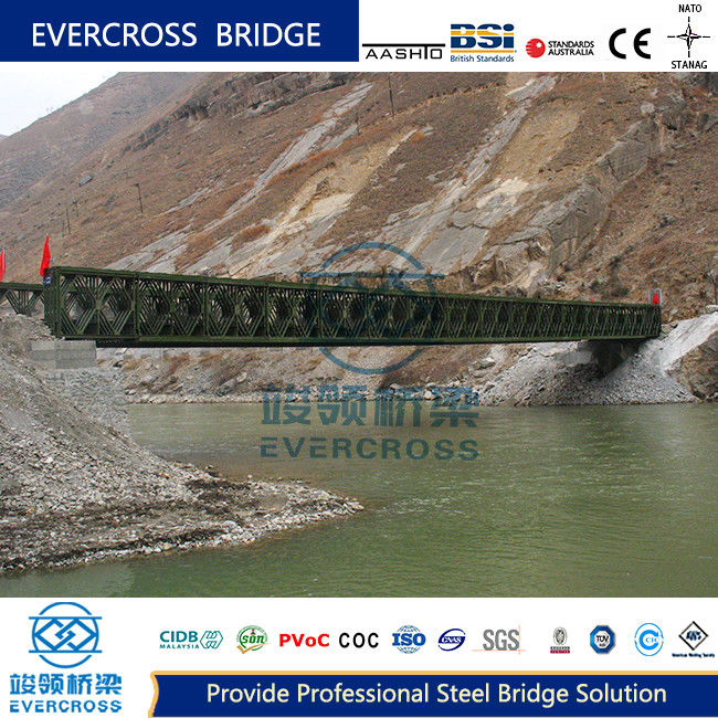3048mm Length S355J0 Steel Bailey Bridge Three Rows CB200 Type