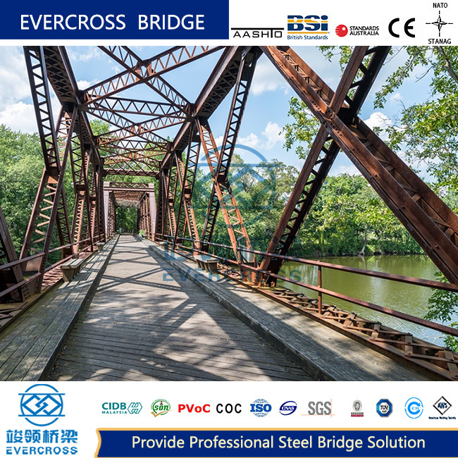 Permanent Steel Girder Railway Bridge Custom Single Lane For Ferry