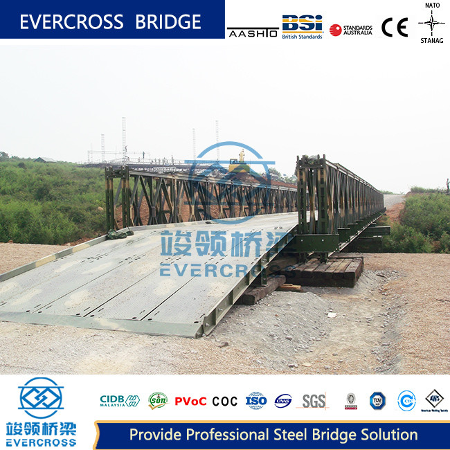 S460J0 Steel Deck Truss Bridge Compact Bailey CB200 Type Custom