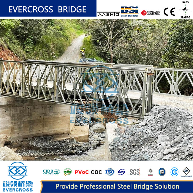 Custom Steel Bailey Bridge Double Truss Single Storey CB200 Type