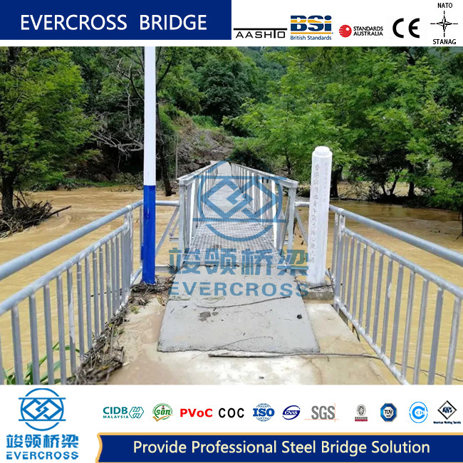Simple Steel Modular Footbridge Modular Steel Bridge With Single Lane ...