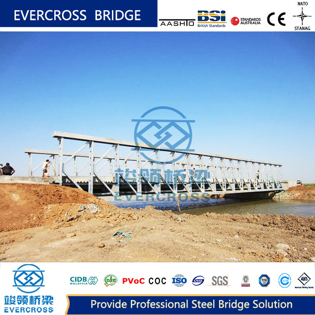 Modular Structure Prefabricated Steel Pedestrian Bridges Custom