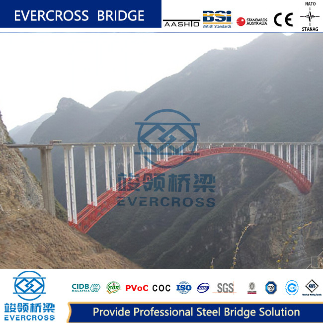Great Stability Metal Arch Bridge Simple Arch Bridge COC Certificate