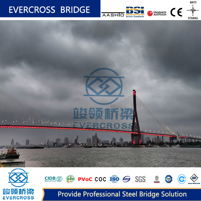 High Stiffness Composite Beam Steel Concrete Bridge Convenient Highway ...