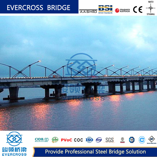 Composite Beam Prefabricated Steel Bridges Truss Bridge Light Weight