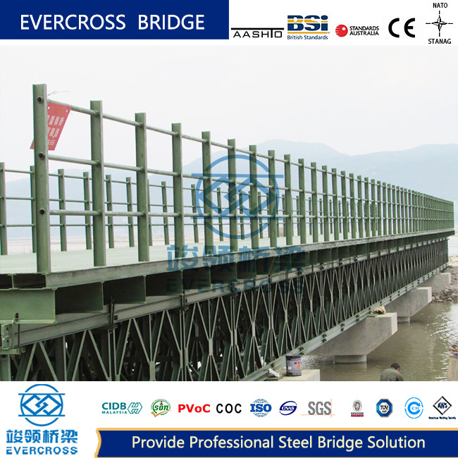 Q 355B Prefabricated Steel Bailey Bridge Economic Steel Concrete Bridge