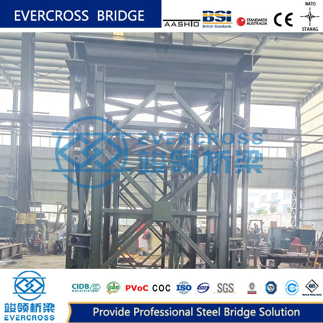Bailey Bridge Pier For Large Span Prefabricated Steel Bridge Video