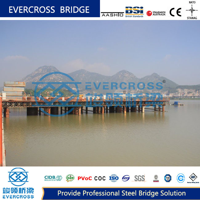 CNAS Pedestrian Truss Bridge Bailey Type Platform With Large Load Capacity