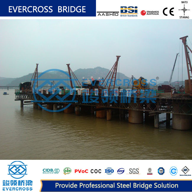 Bailey Trestle Bridge Piers And Deck Modular Design On Site Fast ...