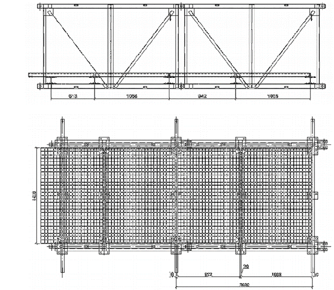 Portable Steel Modular Footbridge With Paint Surface Low Cost