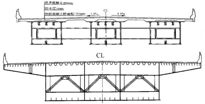 OEM Steel Box Girder Bridge Prefabricated Steel And Easy Maintenance