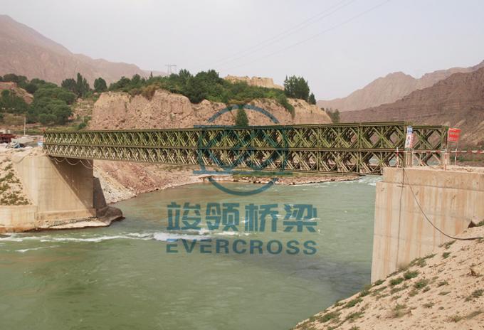 ZB200 100 Ft Steel Bailey Bridge / Double Truss Single Storey DS Fast ...