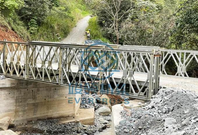Custom Steel Bailey Bridge Double Truss Single Storey CB200 Type