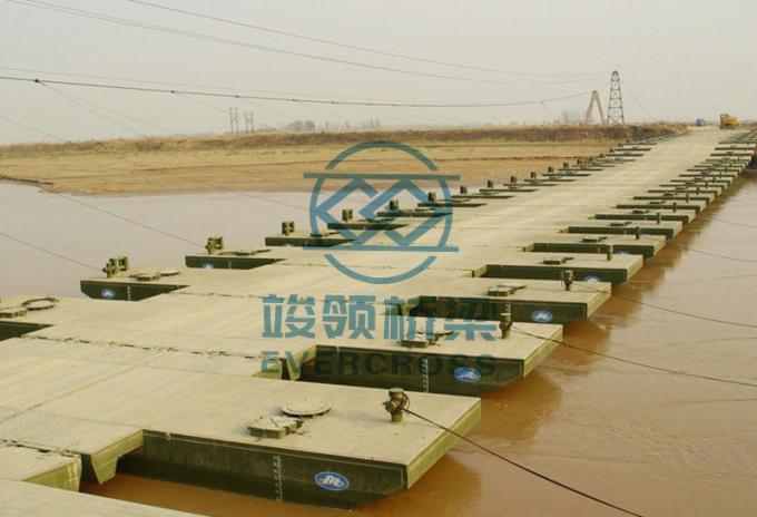 Footwalk Floating Pontoon Bridge Custom Portable Steel Bridges