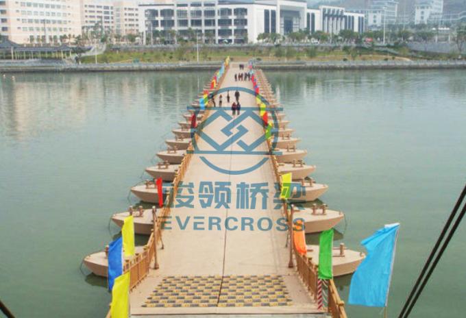 Heavy Loading Capacity Steel Bridge Floating Pontoon Bridge Economic