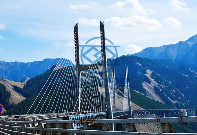 Custom Cable Stayed Bridges Permanent Steel Cable Pedestrian Bridge
