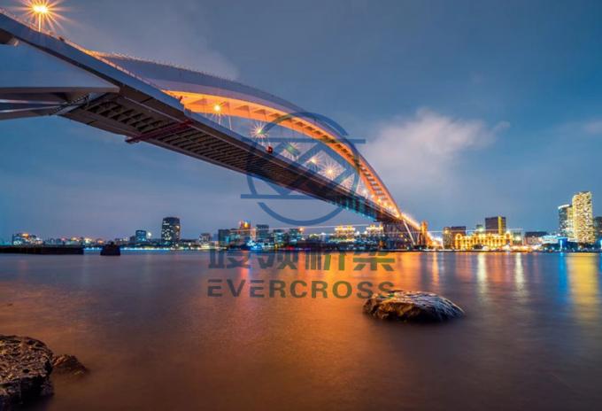 Concrete Deck Steel Frame Bridge With Rigid Arch And Rigid Beam