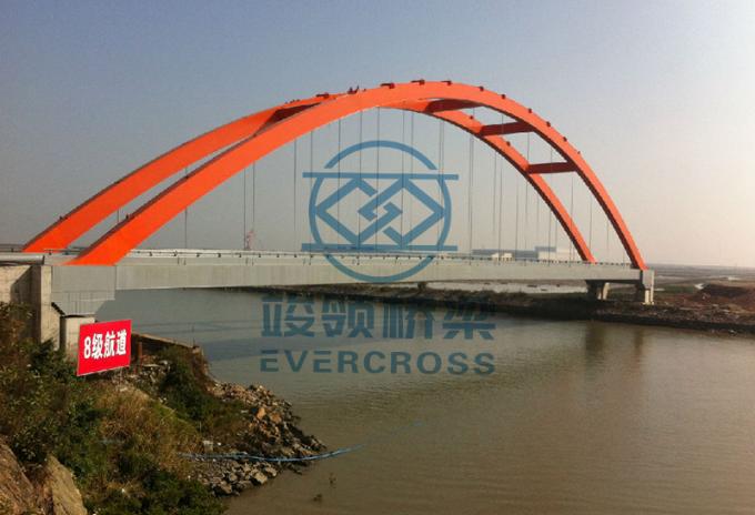 Prefabricated Steel Arch Bridge Custom Steel Bridge For Heavy Duty ...