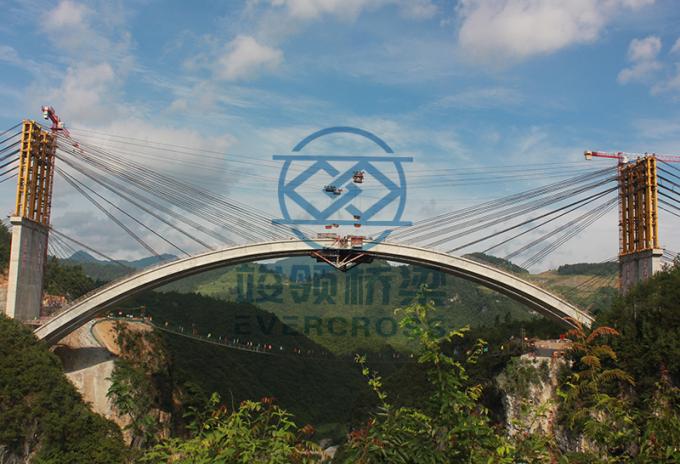 High Strength Steel Arch Bridge Large Span Capacity Steel Truss Arch ...