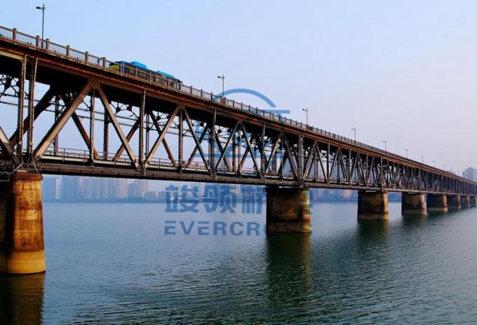 Custom Beam Truss Bridge Fast Installed Deck Type Truss Bridge